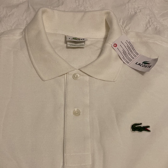 Lacoste | Shirts | Nwt Lacoste White Polo | Poshmark